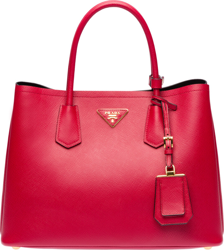Prada Medium Saffiano Leather Double Bag - ShopStyle