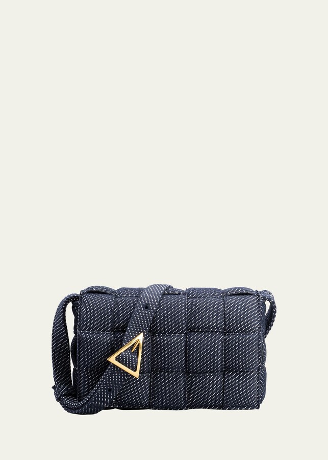 Bottega Veneta Cassette High Frequency Small Denim Crossbody Bag ...