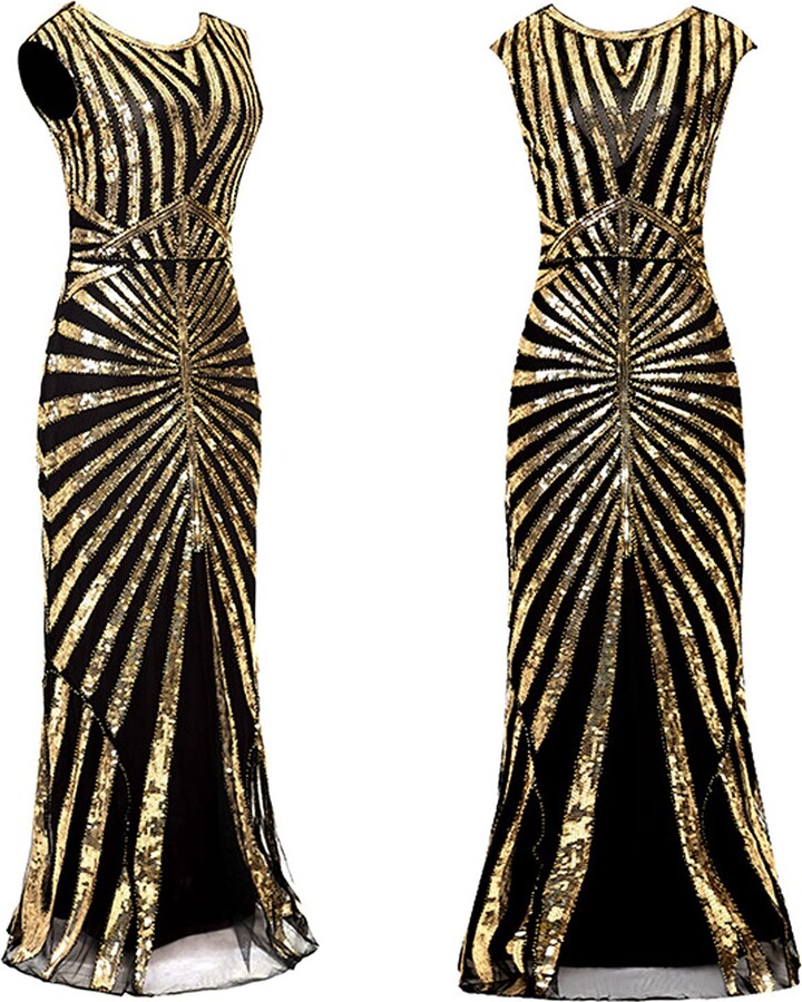 Generic 1920s Flapper Dress Gatsby Fringed Dress Great Gatsby Roaring ...