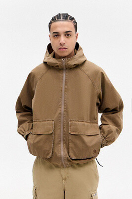 Ayker Brown Ripstop Anorak Jacket - Brown XS at Urban Outfitters ...
