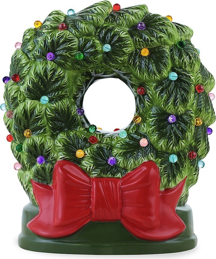 Mr. Christmas Nostalgic Ceramic LED Wreath - ShopStyle Winter Decor
