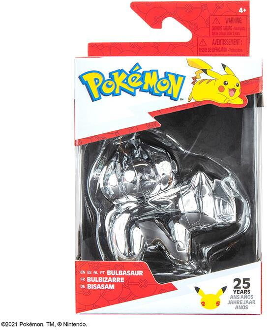 Pokemon 25th Celebration Figure Silver Bulbasaur - ShopStyle