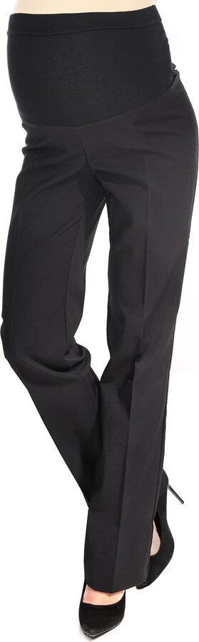 MijaCulture Elegant Classic Formal Smart Tailored Maternity Trousers ...
