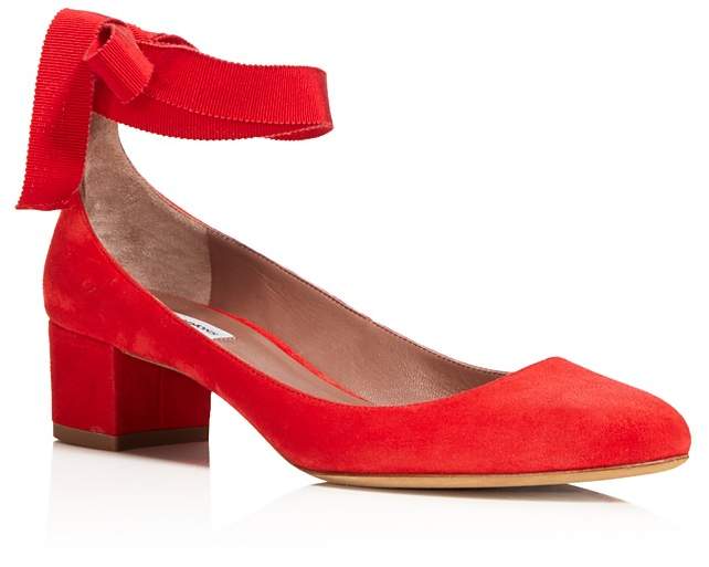 Tabitha Simmons Chloe Ankle Wrap Block Heel Pumps - ShopStyle