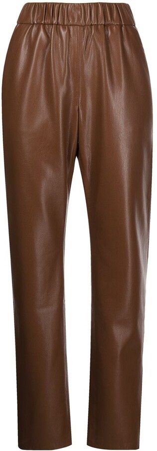 Anine Bing Colton faux leather trousers - ShopStyle Pants