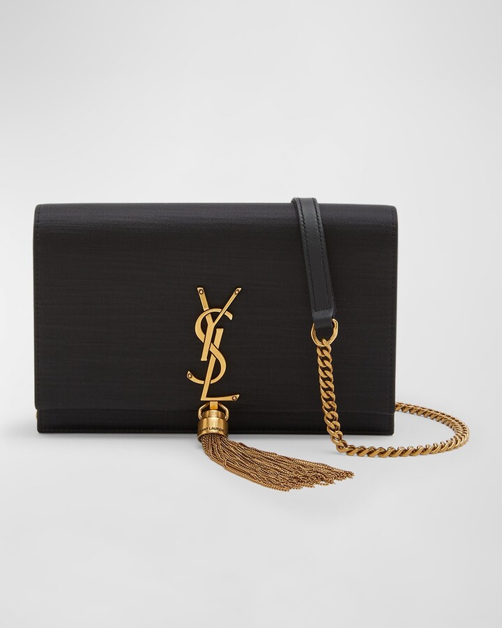 Saint Laurent Kate Small Tassel Crossbody Bag in Satin - ShopStyle