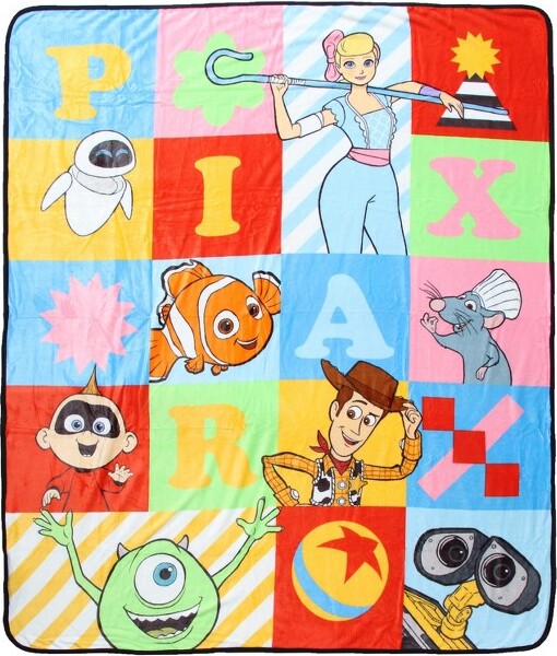 Seven Times Six Disney Pixar Character Quilt Pattern Silk Touch Throw ...