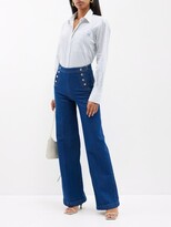 Frame Sailor Snap Wide-leg Jeans - ShopStyle