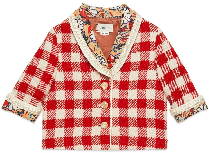 Gucci Baby check tweed jacket - ShopStyle Girls' Outerwear