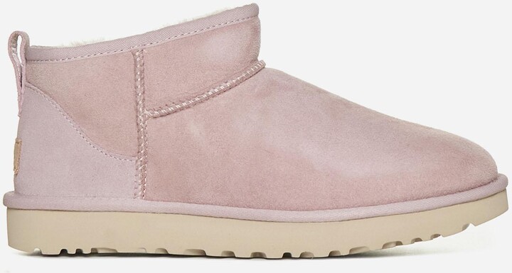 UGG Classic Ultra Mini Leather Ankle Boots - ShopStyle