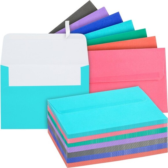 Best Paper Greetings 100 Pack Colored 5x7 Mailing Envelopes, A7 Size ...