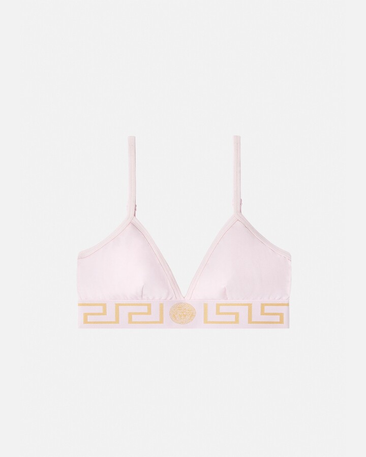 Versace Underwear e Beachwear Greca Border Triangle Bralette ...