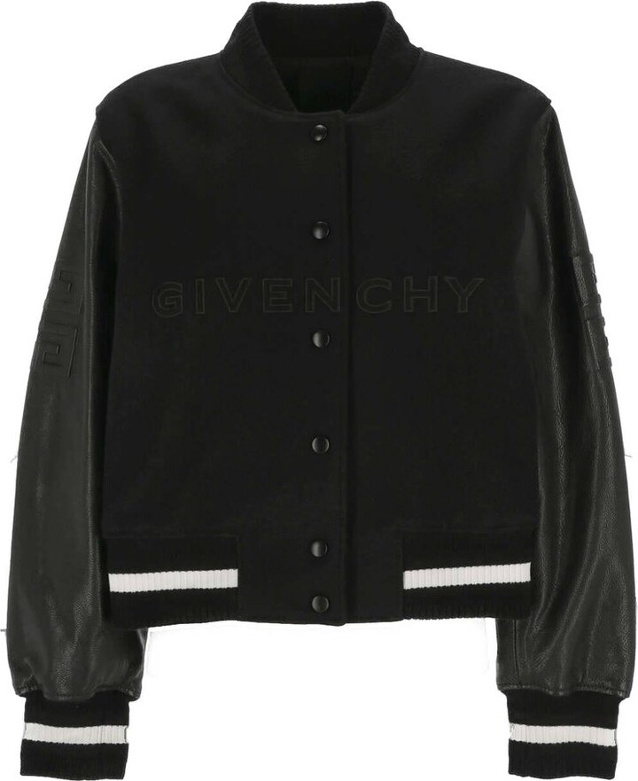 Givenchy Cropped Varsity Jacket - ShopStyle