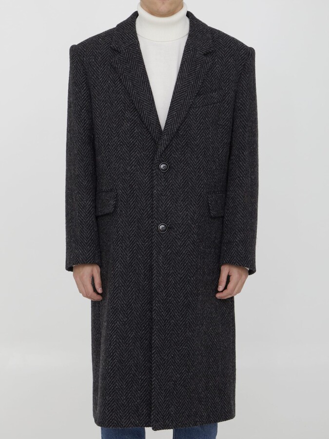 Ami Alexandre Mattiussi Structured Wool Coat - ShopStyle