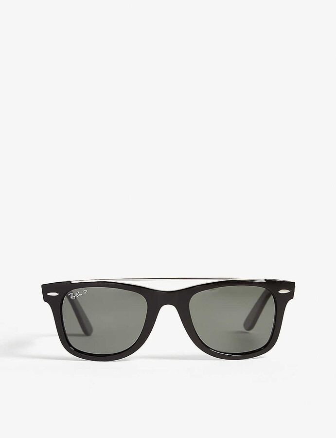 Ray-Ban Rb4540 polarised square-frame Wayfarers - ShopStyle Sunglasses