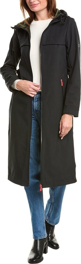 Hunter Crown Longline Belted Velour Bonded Coat Crown Longline Belted ...