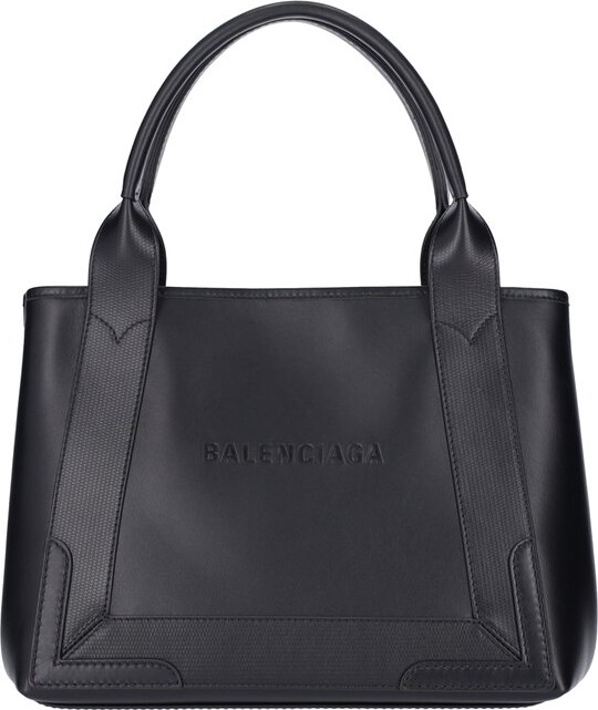 Balenciaga Logo Embossed Large Tote Bag - ShopStyle