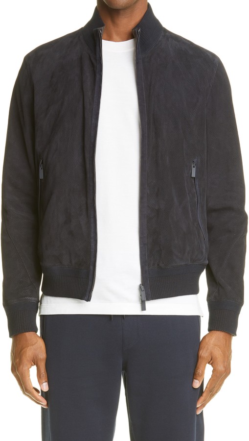 Ermenegildo Zegna Reversible Lambskin Suede Jacket - ShopStyle