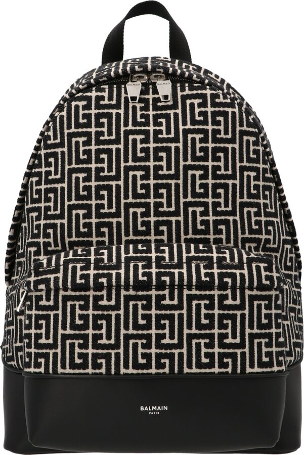 Balmain City Monogram Jacquard Backpack - ShopStyle