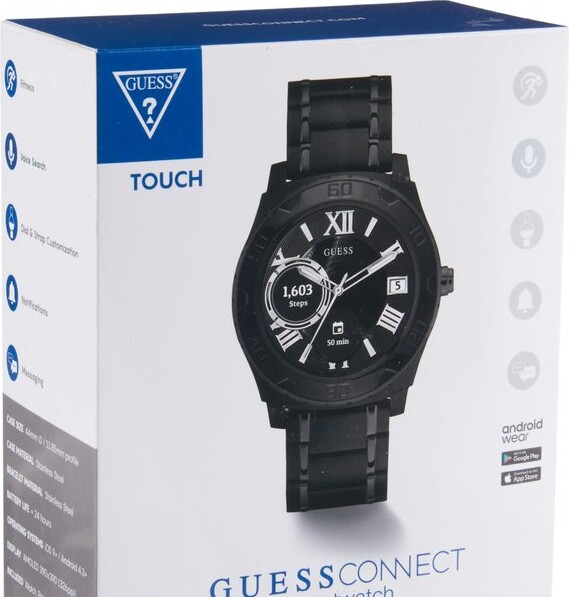 GUESS Men's Connect Smart Watch - Black - ShopStyle
