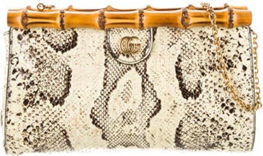 Gucci Python Diana Shoulder Bag - ShopStyle