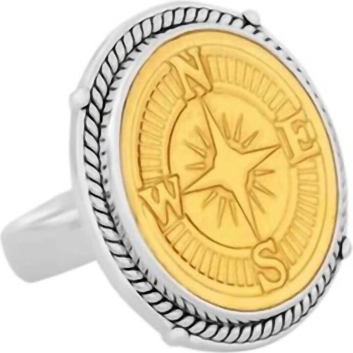 Lola Hats Compass Rose Gold Center Ring Size 7.5 - ShopStyle