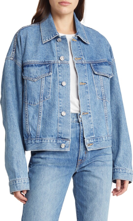 SLVRLAKE Detroit Oversize Denim Trucker Jacket - ShopStyle