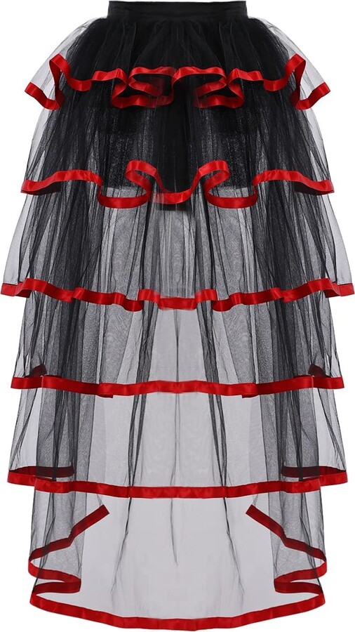 GRACEART Victorian Steampunk Tulle Bustle Vintage Tutu Belt Lace ...