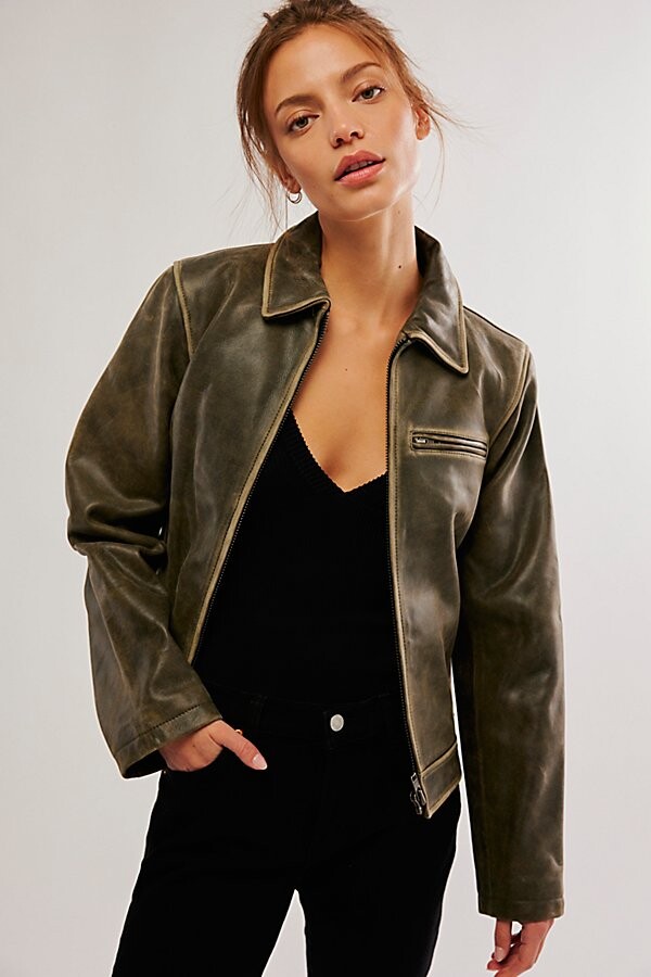 Musier Paris Musier Seville Leather Jacket - ShopStyle