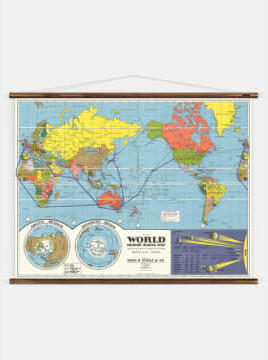 Erstwhile Wall Hanging The World School Map Extra Large - ShopStyle Artwork