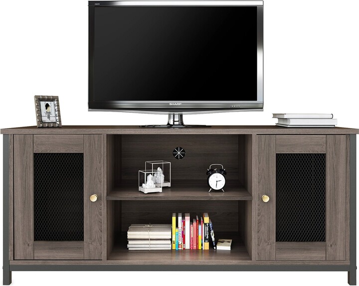 CTEX TV Stand for 45 Inches TV, Industrial TV Stand with Storage Shelf ...