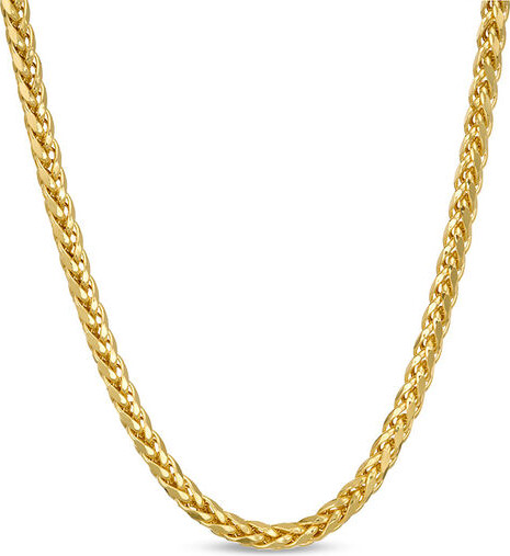 Zales Ladies' 3.15mm Diamond-Cut Franco Snake Chain Necklace in 14K ...