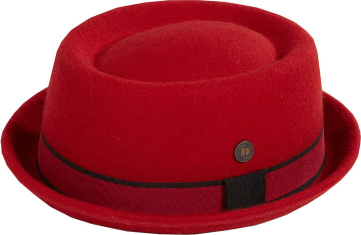 Dasmarca Hats Leo Ruby Red Felt Skimpy Brim Short Brim Rude Boy Mod ...