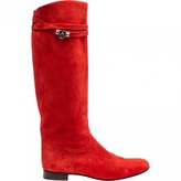 Red Suede Boots - ShopStyle UK