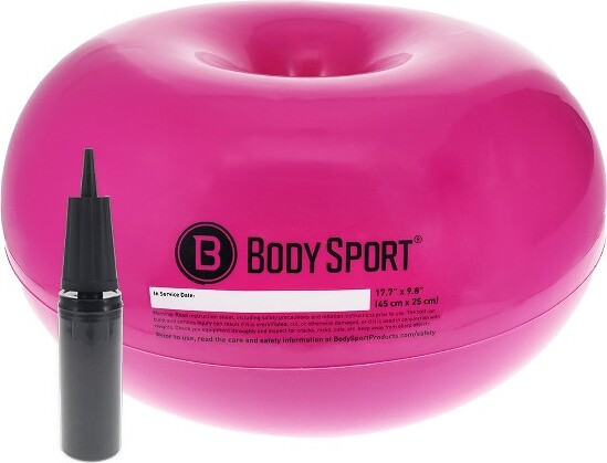 Body Sport BodySport Donut Exercise Ball with Pump, Exercise Equipment ...