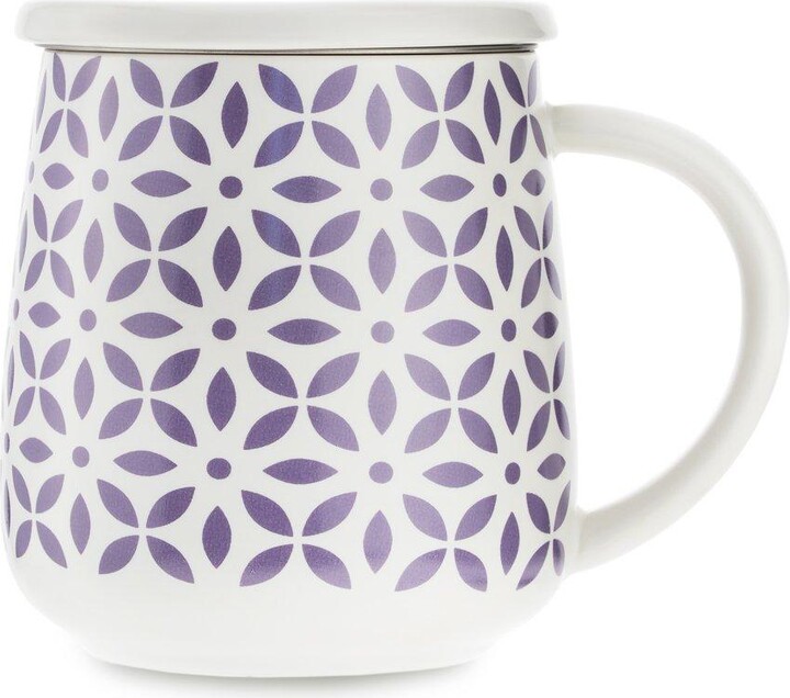 Upper Street Hone Soho Ceramic Infuser Mug With Ceramic Lid 400ml ...