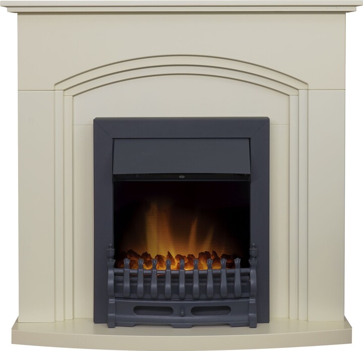 Adam Fires & Fireplaces Adam Truro Fireplace in Cream with Blenheim ...