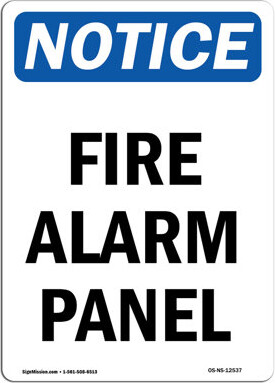 SignMission Fire Alarm Panel Sign - ShopStyle Desks