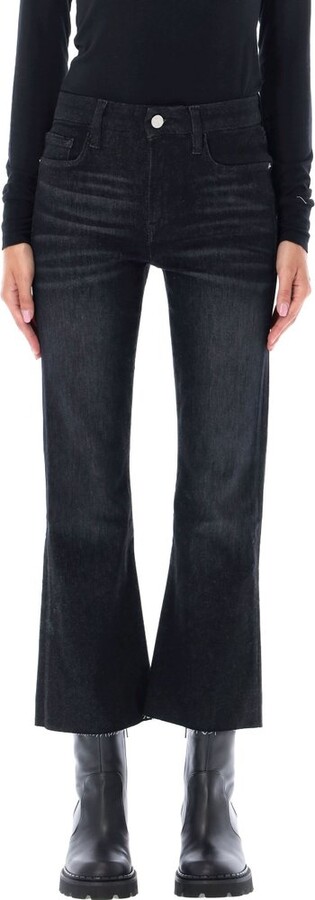 Frame Le Crop Flared Skinny Jeans - ShopStyle
