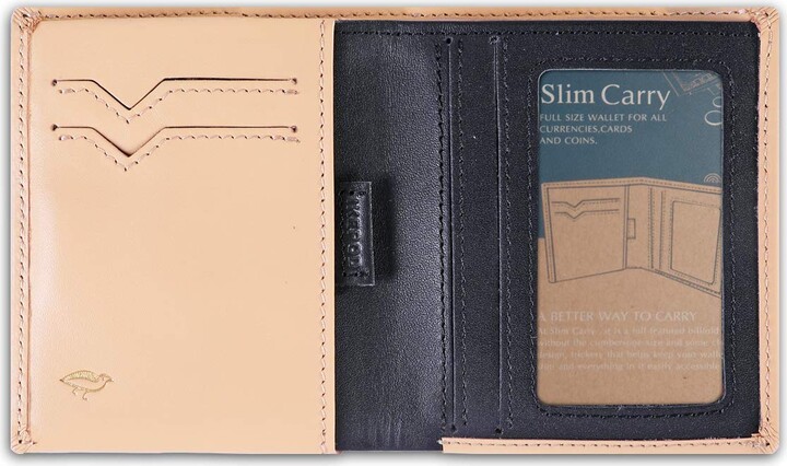 IKEPOD Slim Carry Men Bifold Wallet (8 Color) Italy Leather RFID Front ...