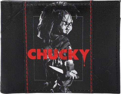 Child's Play Chucky With Knife Men' Black Bifold Wallet - ShopStyle