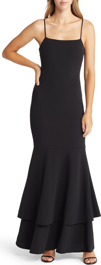 Lulus Tier and There Tiered Trumpet Gown - ShopStyle Evening Dresses