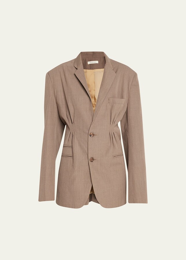 DIOTIMA Cinched Wool Blazer - ShopStyle