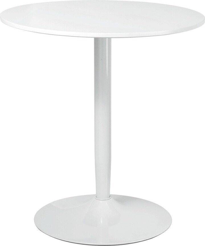 HOMCOM Round Dining Table Modern Kitchen Table with Steel Base - ShopStyle