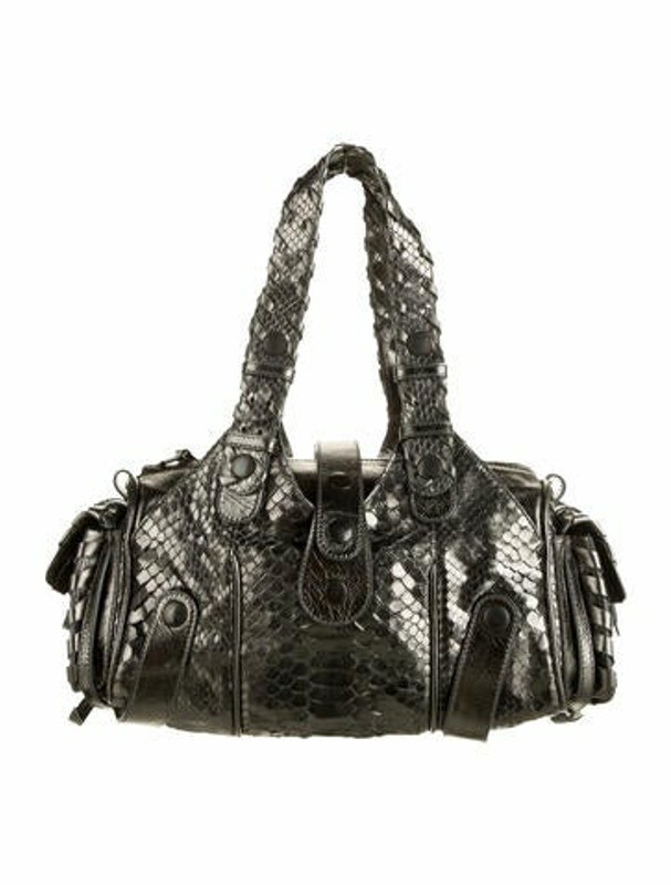 Chloé Python Silverado Bag Grey - ShopStyle