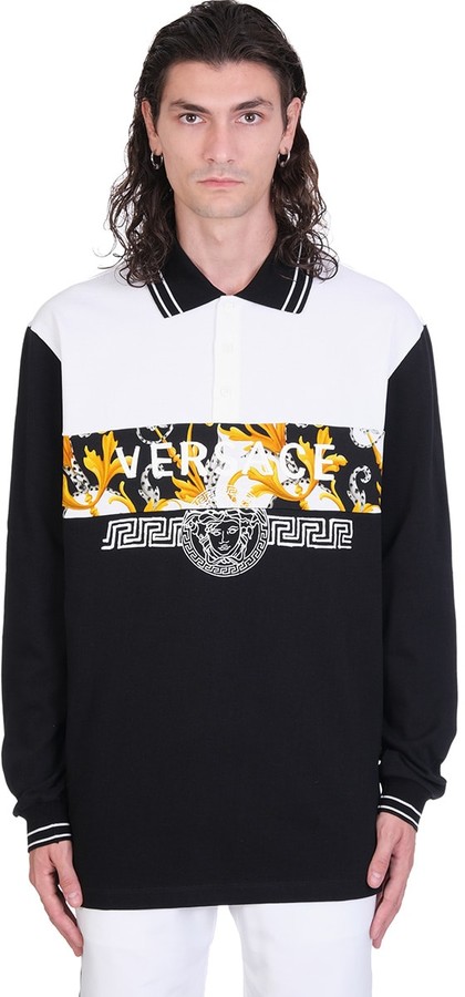 Versace Polo In White Cotton - ShopStyle