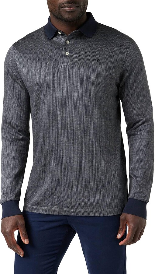 Hackett London Men's Herringbone Jacq Polo Shirt - ShopStyle