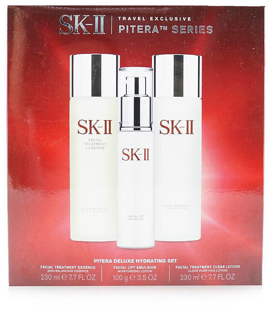 SK-II SK II Pitera Deluxe Hydrating 3-Pieces Set: Facial Treatment Essence 230ml + Facial Lift ...