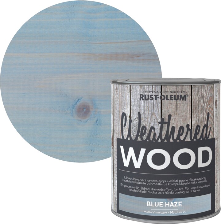 Rust-Oleum Blue Haze Matt Weathered Wood Paint 750ml Blue - ShopStyle ...