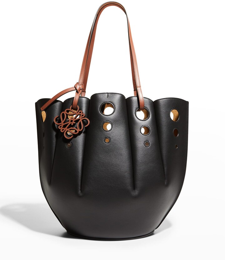 Loewe Shell Perforated Calfskin Tote Bag - ShopStyle
